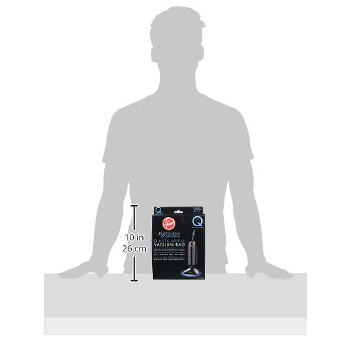 Hoover Paper Bag, Type Q Upright Hepa (Pack of 2)