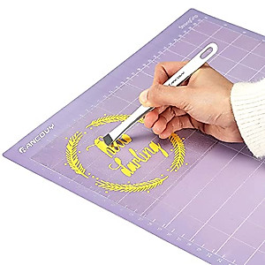 RANCOVY Brayer Roller & Mat Remover Tool Tweezers Set for Cricut/Silhouette/Brother and T-Shirts Heat Transfer Projects Printmaking