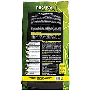 Pro Pac Ultimates Large Breed Puppy Chicken Meal And Brown Rice Dry Dog Food, 28 Lb.