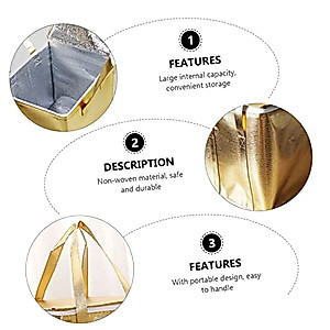 Luxshiny 2pcs Delivery Shopping Grocery Carrying and Design Thermal Aging Sturdy Zipper Item Hiking Bags Soft Insulation Capacity Camping Holder Away Warmer Cold Tote Carrier M Convenient