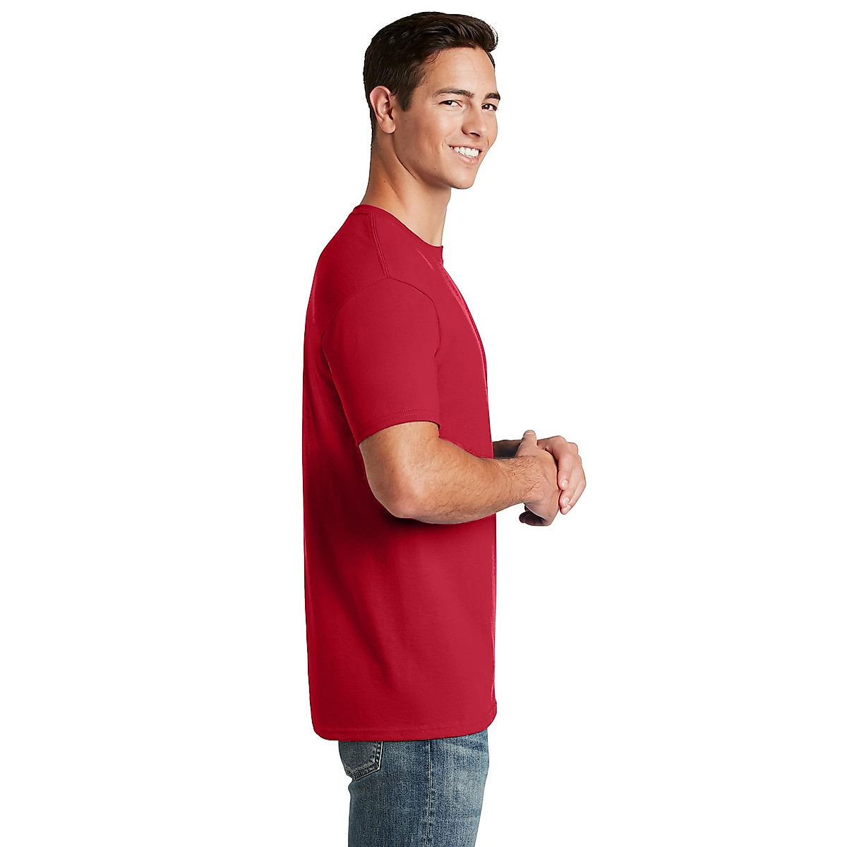 Jerzees Dri-Power Mens Active T-Shirt Medium True Red