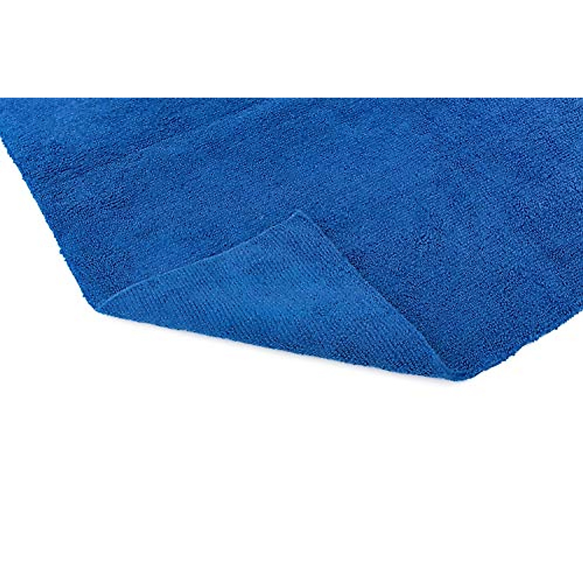 The Rag Company - Edgeless 365 Microfiber Towels (10-Pack) Premium 70/30 Blend, Professional Polishing, Wax Removal, Auto Detailing, 365gsm, 16in x 16n, Royal Blue