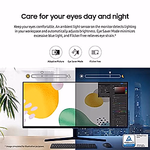 SAMSUNG 34" ViewFinity S50GC Series Ultra-WQHD Monitor, 100Hz, 5ms, HDR10, AMD FreeSync, Eye Care, Borderless Design, PIP, PBP, LS34C502GANXZA, 2023, Black