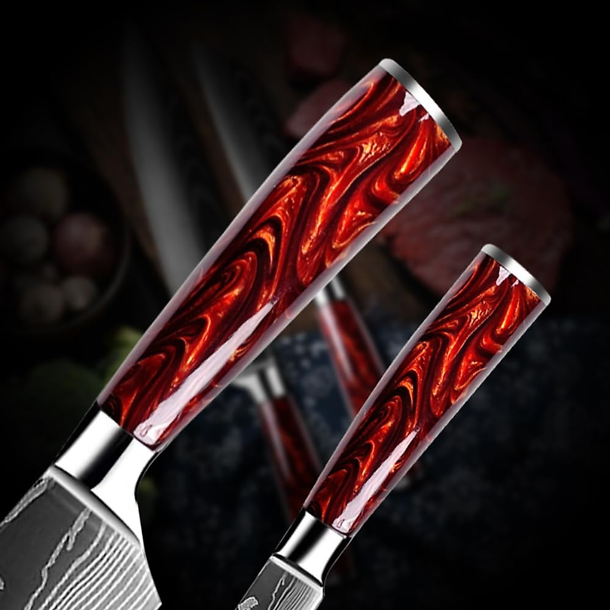 SHOKUNIN USA Ultra Sharp Premium 8-inch Stainless Steel Carving Knife - Ergonomic Design - Best for Slicing Roasts, Meats, Fruits and Vegetables - Multipurpose Knife - (8" Carving Knife)