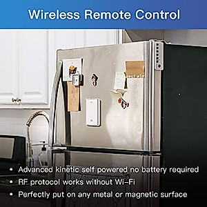 ORVIBO Smart Light Switch with Remote, Single Pole and Wireless 3 Way Smart Switch Works with Alexa and Google Home, Neutral Wire Required, No Hub Required, 2.4GHz WiFi Light Switch, Not dimmable