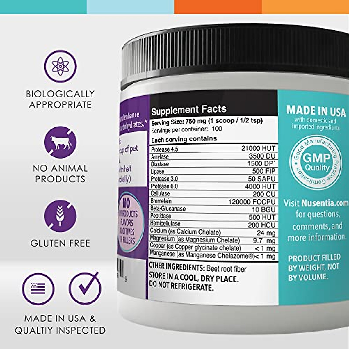 Enzymes for Cats & Dogs : Enzyme Miracle® (100 Servings) : for Digestive Stress, Pancreatic Concerns, and Healthy Weight Management.