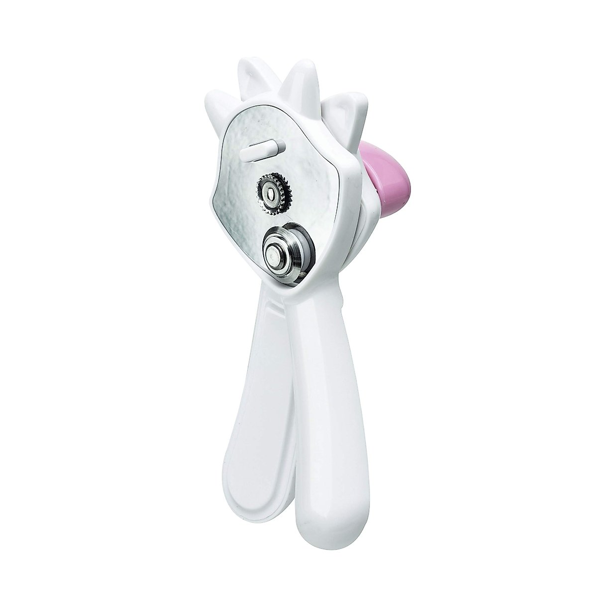 Joie Meow Cat-Themed Safety Lid Can Opener, Leaves No Sharp Edges, White (12498), One Size
