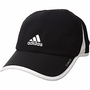 adidas Women's Superlite Relaxed Fit Performance Hat, Black/White, One Size