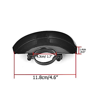 LDEXIN 2Pcs Angle Grinder Metal Safety Guard Protector Wheel Cover, Black