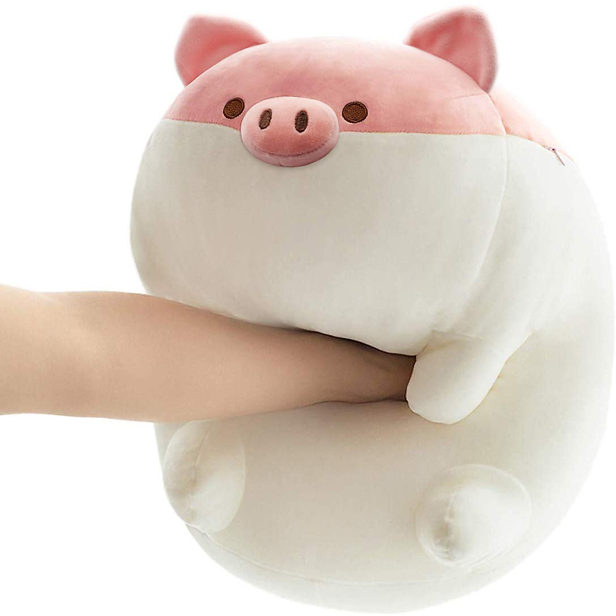Auspicious beginning Stuffed Animal Toy Anime Kawaii Plush Pig Soft Pillow, Plush Toy Gifts for Boys Girls (Pink, 19.6in)
