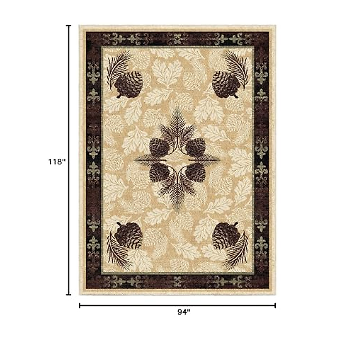 Mayberry Rug Baton Rouge Area Rug, 7'10"x9'10", Antique