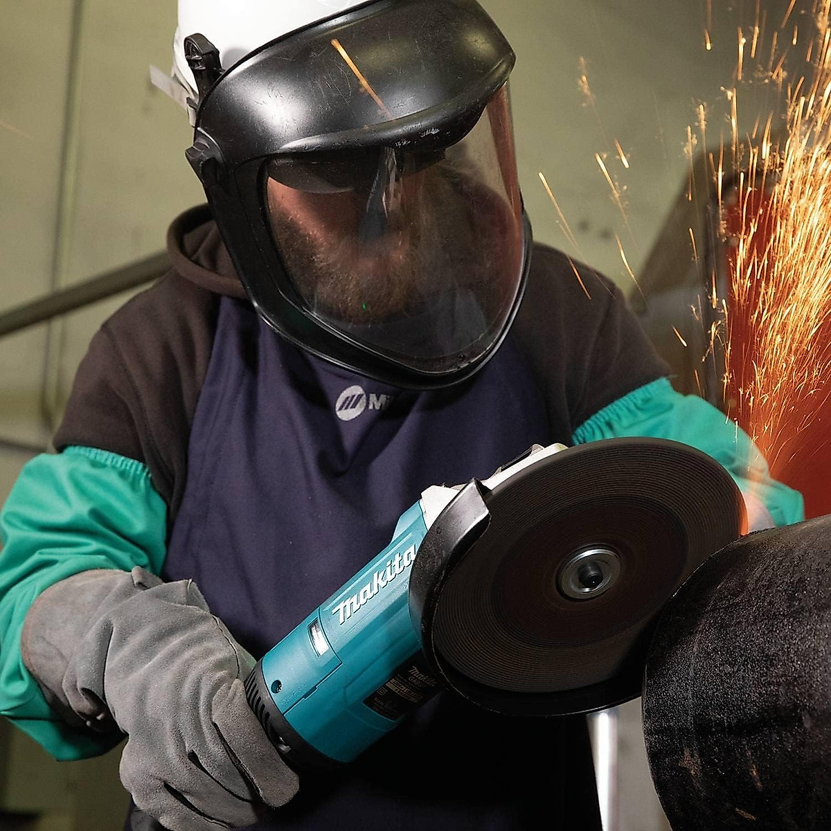 Makita GA9081 9" Angle Grinder, with Lock-On Switch