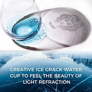 XIAHAN Virgo Stemless Wine Glass, Zodiac Gift Water Cup, Glass Cup, Coffee Cup, Gift for Men and Women