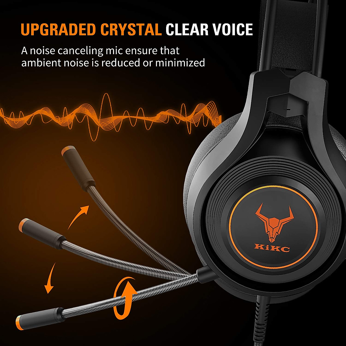 Gaming headsets PS4 Stereo Xbox one Headset Wired PC Gaming Headphones with Noise Canceling Mic, Over Ear Gaming Headphones for PC/MAC/PS4/Xbox one/Mobile Devices