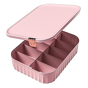 degtnb Underwear Drawer Organizer, Bra Storage Boxes Reusable Socks Underpants Scarf Organizer Box