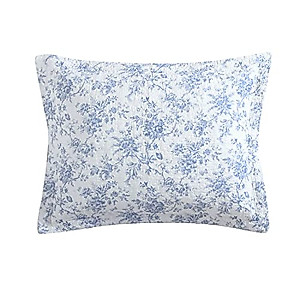 Laura Ashley Home - Daybed Set, Lightweight Bedding with Matching Shams & Pillow Cover, Home Decor for All Seasons (Walled Garden Blue, Daybed)