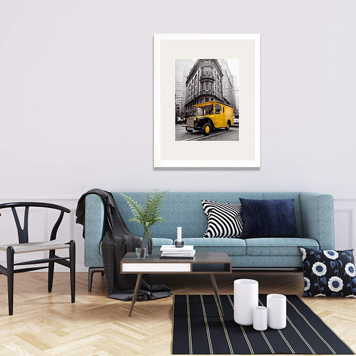 Art Emotion White 16x20 Picture Frame with 11x14 Mat (Handmade Finishing Seamless Surface)| Versatile Wood Frame for Photos, Posters, and Art | Modern Design for Home or Office Decor