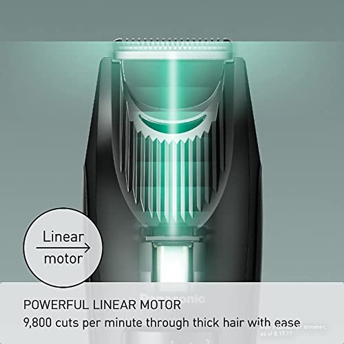 Panasonic Beard Trimmer for Men Cordless Precision Power, Hair Clipper with Comb Attachment and 19 Adjustable Settings, Washable, ER-SB40-K, 0.5-10mm lengths, 1 Pack