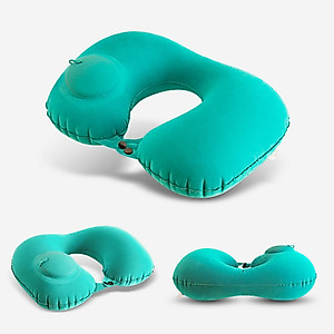 CHENGNAN Inflatable Travel Neck Pillow Lightweight Travel Pillow- Portable U Shape Neck Support Cushion for Camping, Hiking, Office Nap, Home, Car, Train and Bus