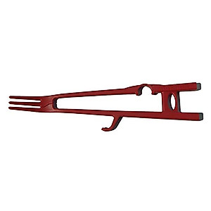 fusionstix, the reusable, BPA free, dishwasher safe, fork chopstick combo utensil flatware for home kitchen, camping, backpacking, picnics, outdoor activities, or eating on the go (Watermelon)