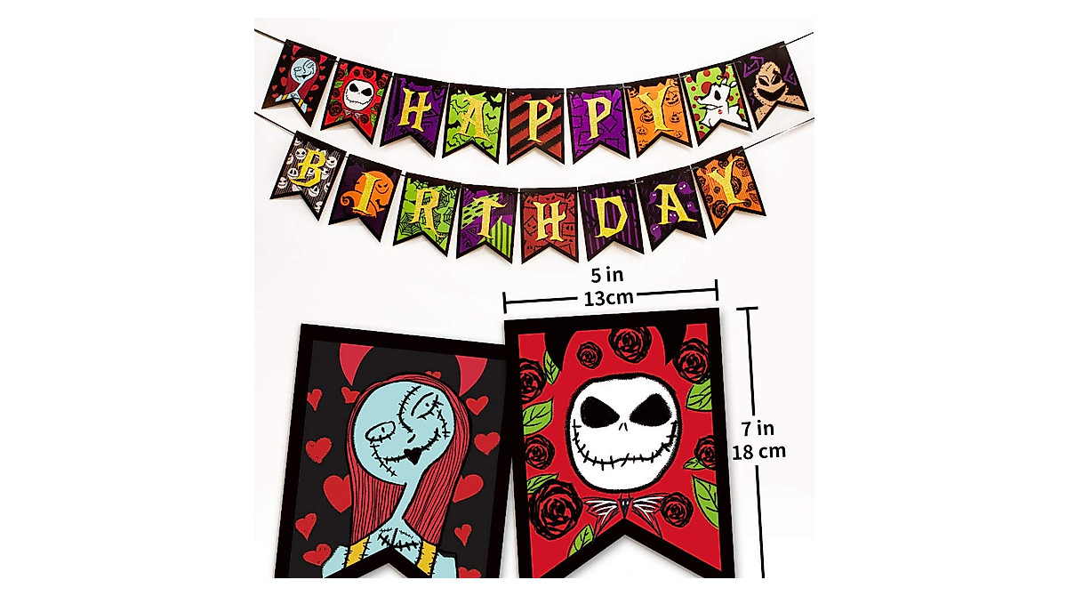 Nightmare Before Christmas Birthday Banner | Madodo