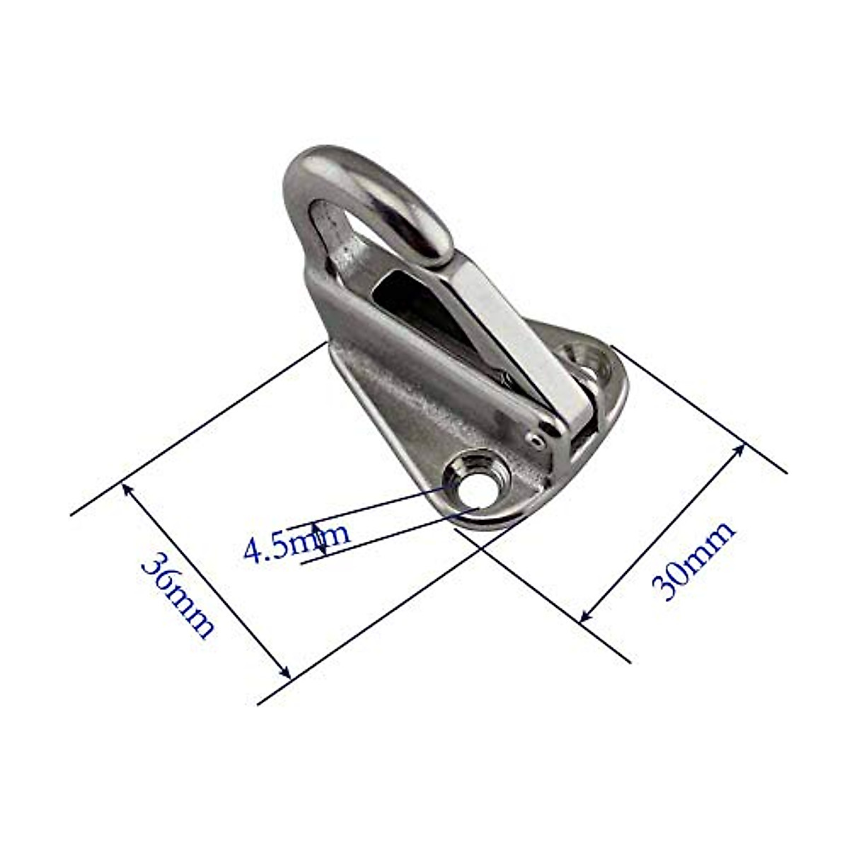 haowei Fender Hook, 2Pcs Fender Hanger Strong 316 Stainless Steel Safety Heavy Hook Marine Spring snap-Type Fender Fender Hanger Suitable for tug Hardware Accessories (Spring Hook)