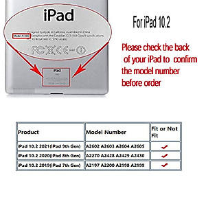 JYtrend Case for iPad 10.2 inch, for iPad 9th 8th 7th Generation, Rotating Stand Smart Magnetic Auto Wake Up/Sleep Cover for A2602 A2603 A2604 A2605 MK2L3LL/A MK2P3LL/A MK673LL/A (Heart Flower)