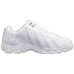 K-Swiss Men's ST329 CMF Sneaker, White/Navy/Red, 11.5 XW