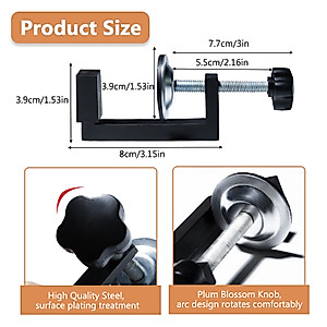 KOMPMP 6 Pcs Patio Furniture Clips - Outdoor Patio Sofas Clips, Adjustable Wicker Rattan Furniture Alignment Connector Sectional Couch Sofa Furniture Clips for Keep Sectional Couch Togethe