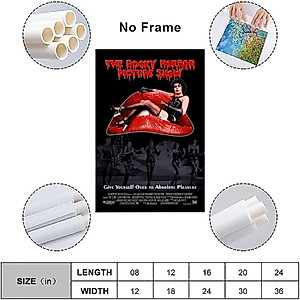 The Rocky Horror Picture Show Poster Movie Poster for Bedroom Aesthetic Wall Decor Canvas Wall Art Gift 12x18inch(30x45cm)