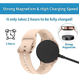 2 Pack Charger Compatible with Samsung Galaxy Watch 7/6/6 Classic/ 5/5 Pro/4/4 Classic/3/Active 2/Active Fast Charging, 3.3ft