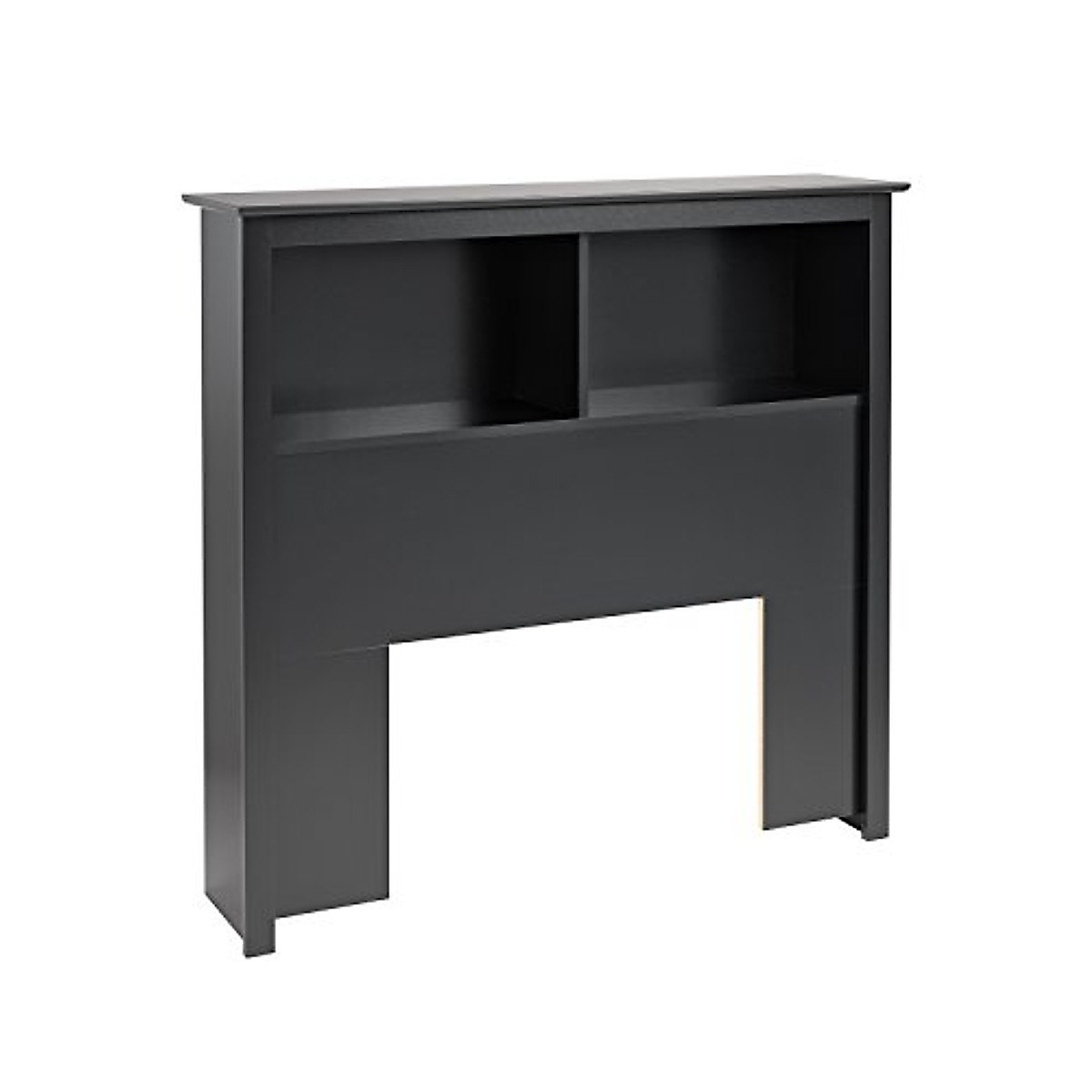 Prepac Captain's Platform Storage Bed with 6 Drawers, Twin, Black & Twin Bookcase Headboard, Black