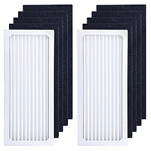 Aulavik 2 Pack Replacement HEPA Filter Kit 2+8 Compatible with Hamilton Beach TrueAir Compact Pet 04383 04384 04385 04386 Air Purifier, 990051000