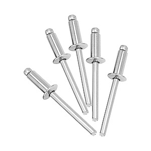 QWORK Stainless Steel Blind Rivets, 500 Pcs 3/16" x 1/2" Rivets