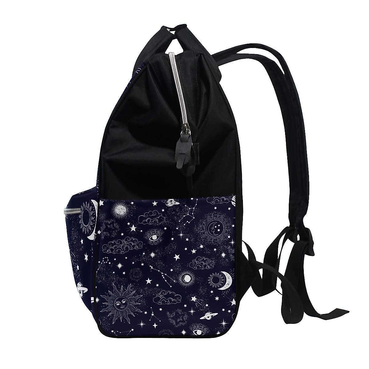 Galaxy Moon Stars Diaper Bag Travel Backpack Large Capacity Tote Nappy Bag Organizer for Baby Care(11eb12d2)