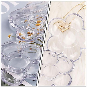 Beaupretty 10PCS Clear Empty Eyeshadow Palette Makeup Organizer Eyeshadow Storage Box Case Lipstick Pigment Palette Tray