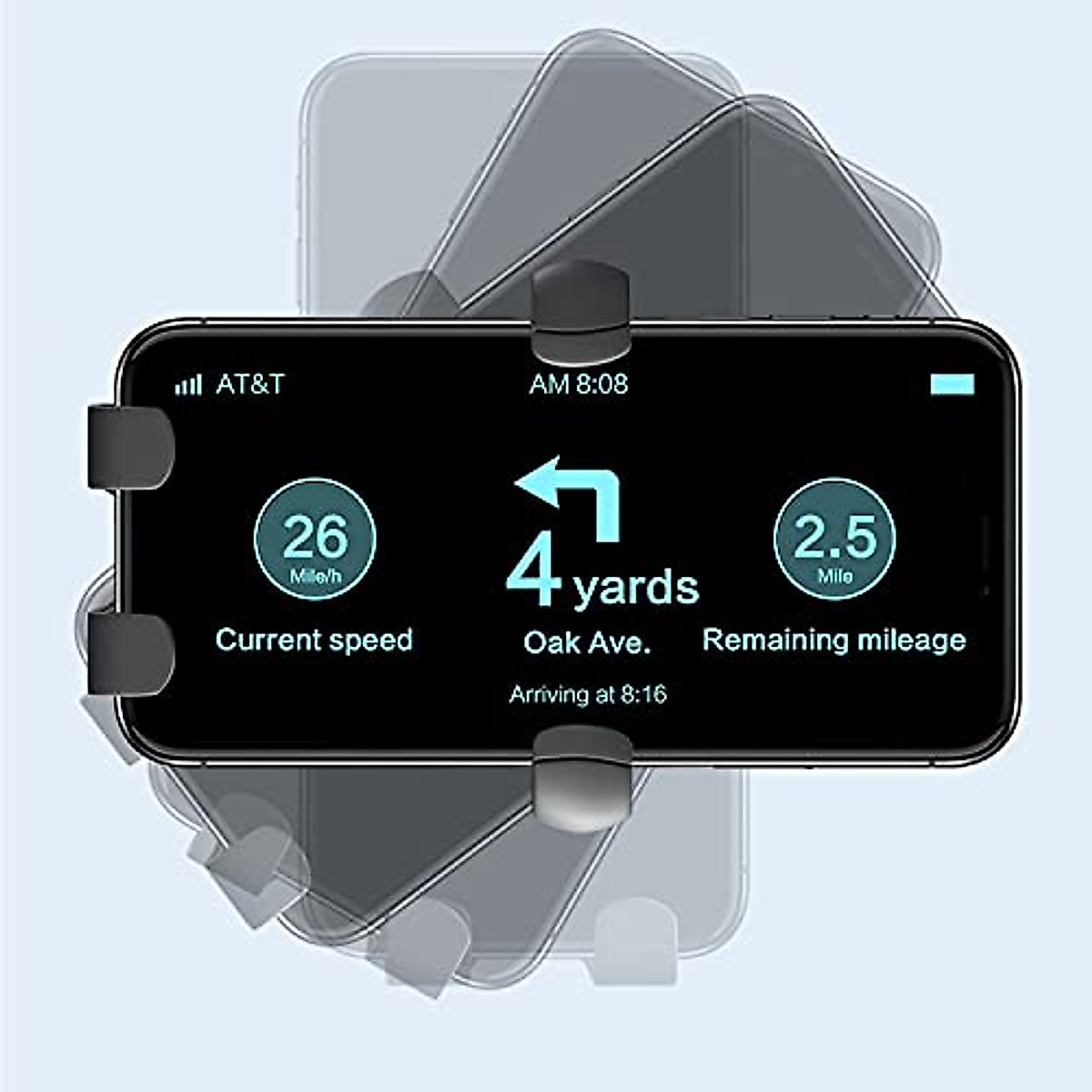 Car Mount for Iphone Cute, Kawaii Hands Free Vent Phone Holder for Air Vent Dashboard Windshield Compatible with iPhone 12 Pro Max/XR/XS/X/11/8/7 Plus/6s/Samsung S20 Ultra/Note 10/S8 Plus/S7 Edge