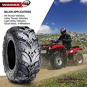 Full Set 25X8X12 25X10X12 8PR Mud Sling ATV tires fit for 14-20 Honda PIONEER 700