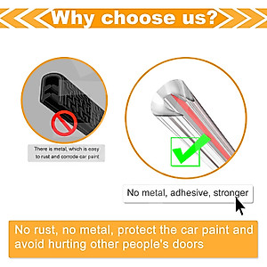 Eytool Clear Car Door Edge Protector,32Ft(10M) Car Edge Trim Rubber Seal Protector with U Shape Car Protection Door Edge Guard Fit for Most Car