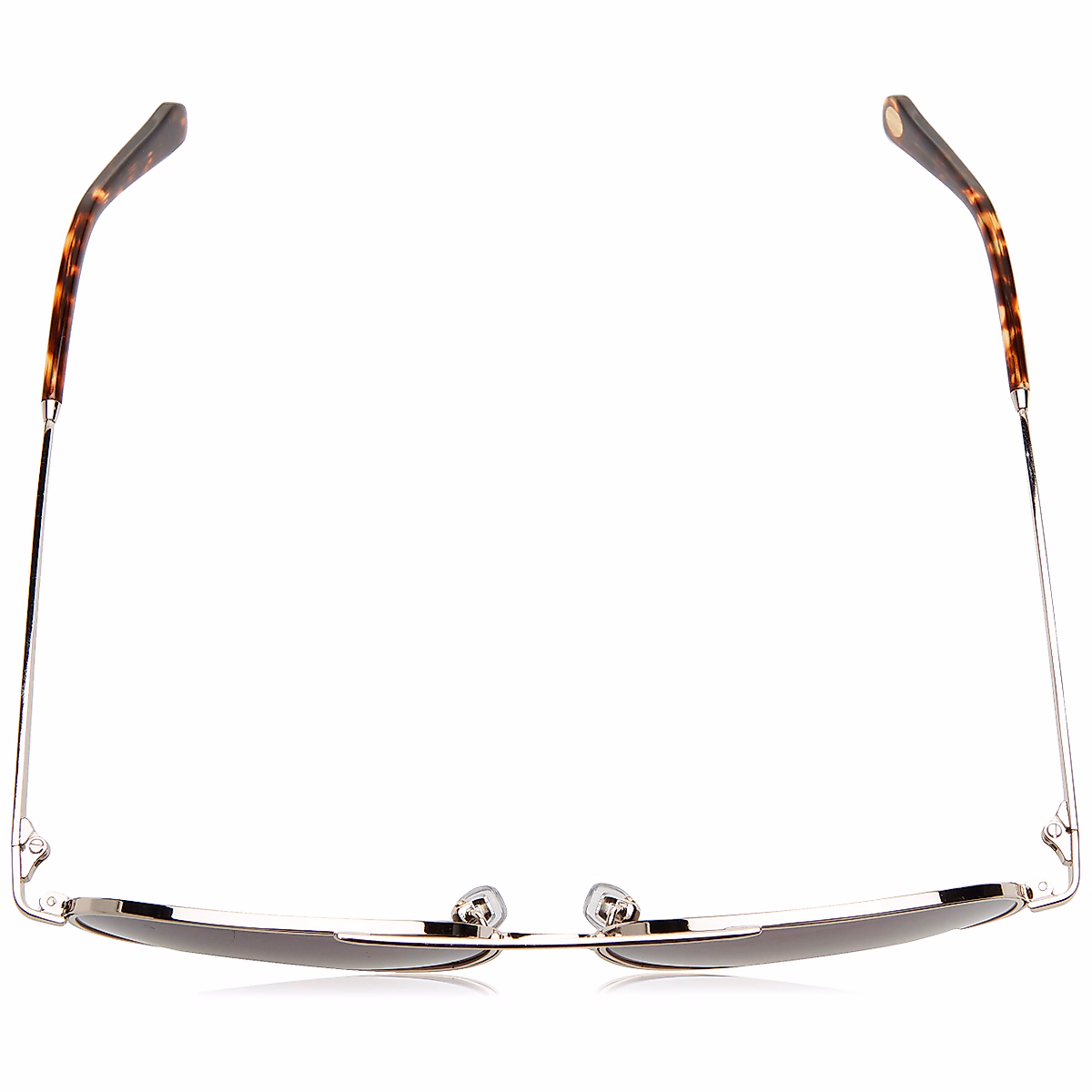 Fossil Women's Female Sunglass Style FOS 2096/G/S Aviator, Light Gold, 57mm, 14mm