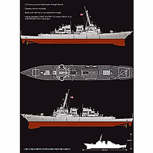 Academy Plastic Model 1/350 Scale USS Arleigh Burke DDG-51 Military Ship Kit #14406 Navy