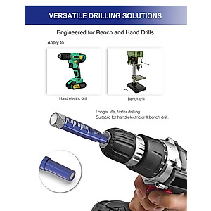 6 PCs Diamond Drill Bits Set for Porcelain, Ceramic, Glass & More - Versatile Tile Drill Bits for Efficient, Precise Drilling