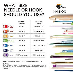 KNITION Wool Blended Multicolor Yarn - 5 Weight(Bulky) - 3 Pack of 100g/3.5oz - 146 Yards - Knitting, Crocheting & Crafts