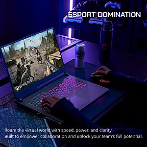 ASUS ROG Strix G17 17.3" QHD 240Hz Gaming Laptop, AMD Ryzen 9-7845HX, NVIDIA GeForce RTX 4060, 64GB DDR5, 2TB PCIe SSD, RGB B&K, Wi-Fi 6E, Win 11, Gray, 32GB Hotface USB Card