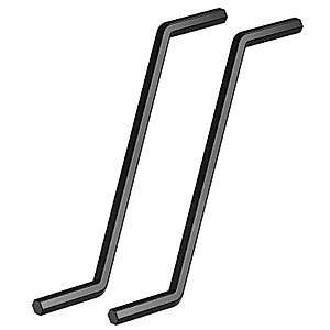 Mellbree Garbage Disposal Wrench, 2-Pack Garbage Disposal Allen Wrench Tool Badger Compatible with InSinkErator Garbage Disposal to Unjam Kitchen Sink Food Garbage Disposal Clogging, Black