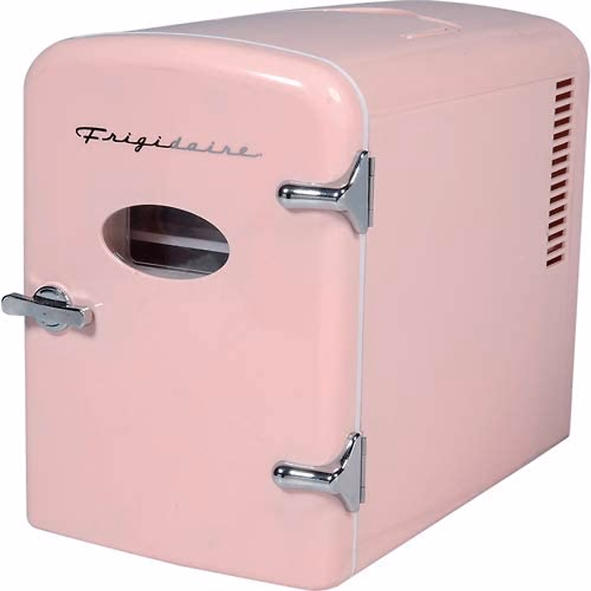 Frigidaire EFMIS175-PINK Portable Mini Fridge-Retro Extra Large 9-Can Travel Compact Refrigerator, Pink, 5 Liters