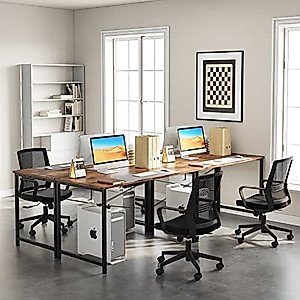 Flrrtenv 31 Inch Computer Desk, Small Desk, Office Desk with Hook, Modern Home Office Desk, Writing Desk, PC Desk, Rustic Brown