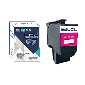 LCL Compatible Toner Cartridge Replacement for Lexmark 24B6009 3000 Pages XC2130 XC2132 (1-Pack Magenta)