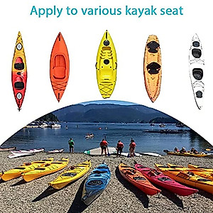 Chuanke Kayak Cockpit Cover UV60+ 420D Oxford Adjustable Canoe Dust-Proof and Waterproof Seat Cover. (M)