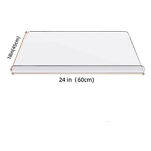 Acrylic Anti-Slip Transparent Cutting Board,2023 New Acrylic Cutting Boards for Kitchen Counter,Clear Cutting Board Clear Chopping Board Non Slip Cutting Boards with Lip (24 * 18 inches（60 * 45 cm）)